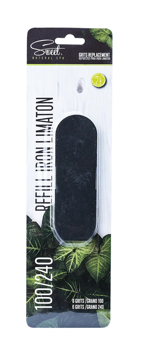 REFILL IRON LIMATON 12pz (Repuestos: 6 GRANO 100/ 6 GRANO 240 ...